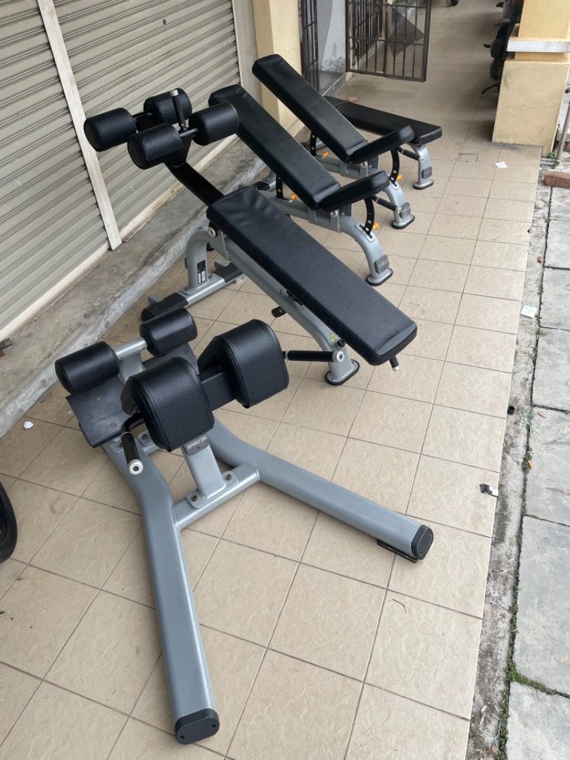 Precor fitness USA super bench set FID flat incline decline sit up ...