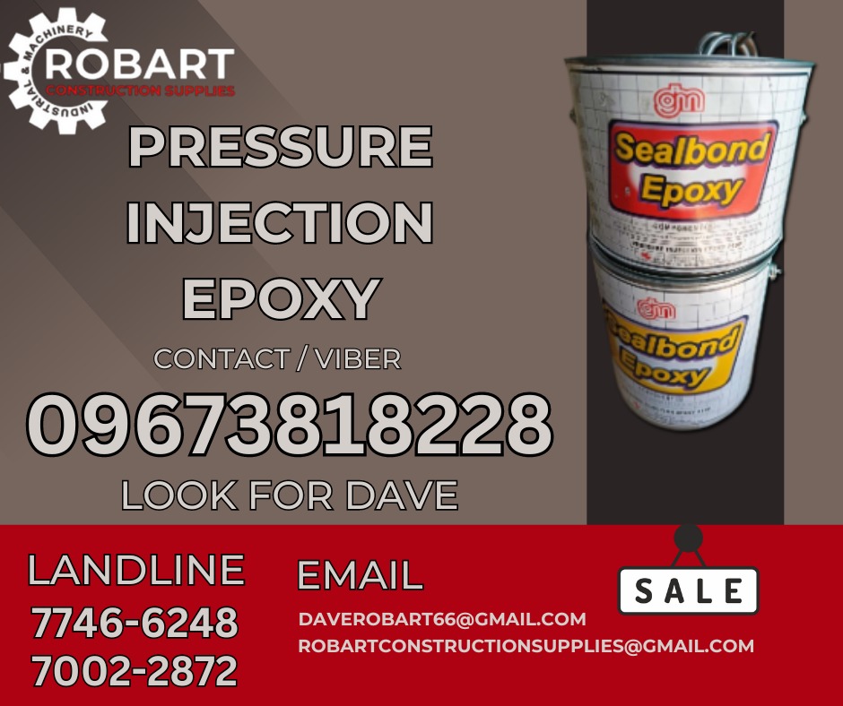 PRESSURE INJECTION EPOXY, Commercial & Industrial, Industrial Equipment ...