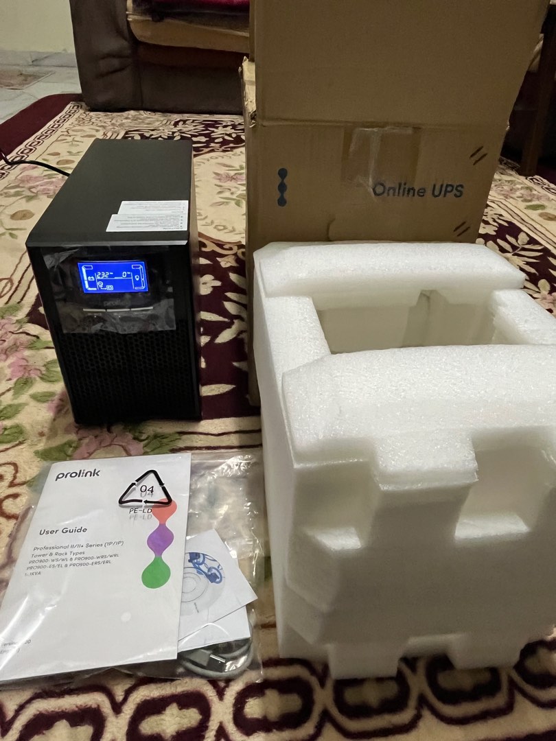 Prolink PRO902ES 2KVA 1800W Pure Sine Wave, Computers & Tech, Parts ...