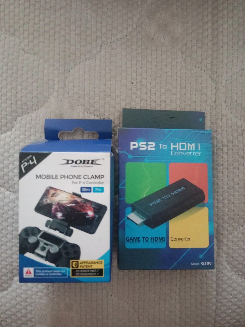 Ps2 HDMI converter& mobile phone clamp, Video Gaming, Video Game Consoles, PlayStation on Carousell