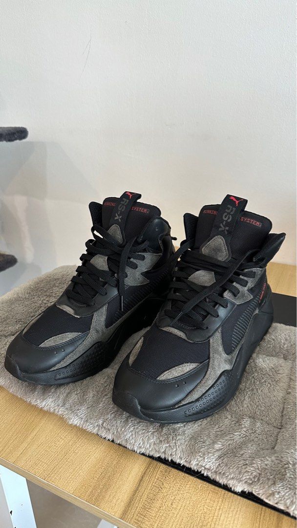 PUMA Mens Rs-X Mid S Militia Sneakers Shoes Casual - Black, Men's ...