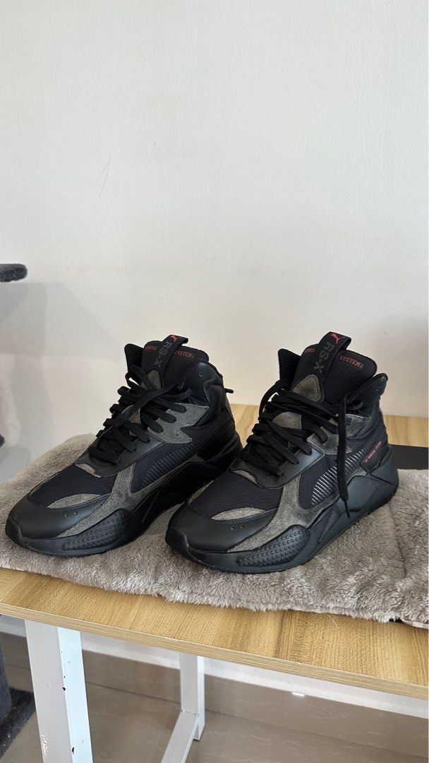 PUMA Mens Rs-X Mid S Militia Sneakers Shoes Casual - Black, Men's ...