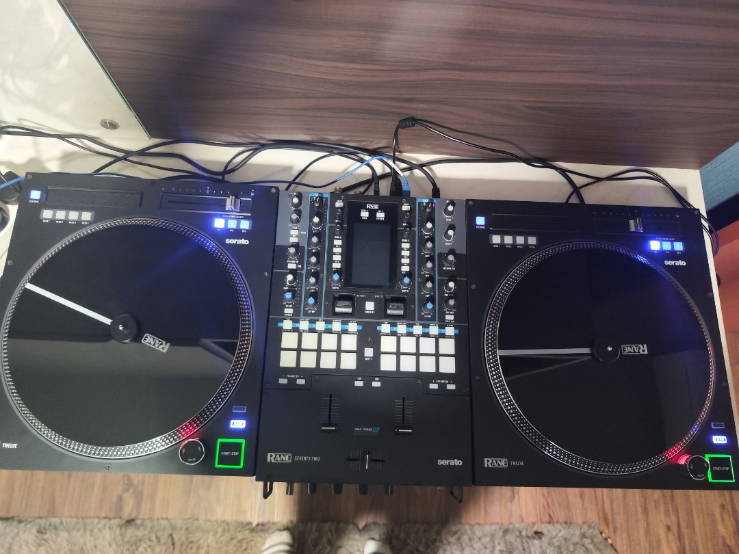 Rane 72 mixer / 1 pair rane 12 turntables, Audio, Other Audio Equipment ...