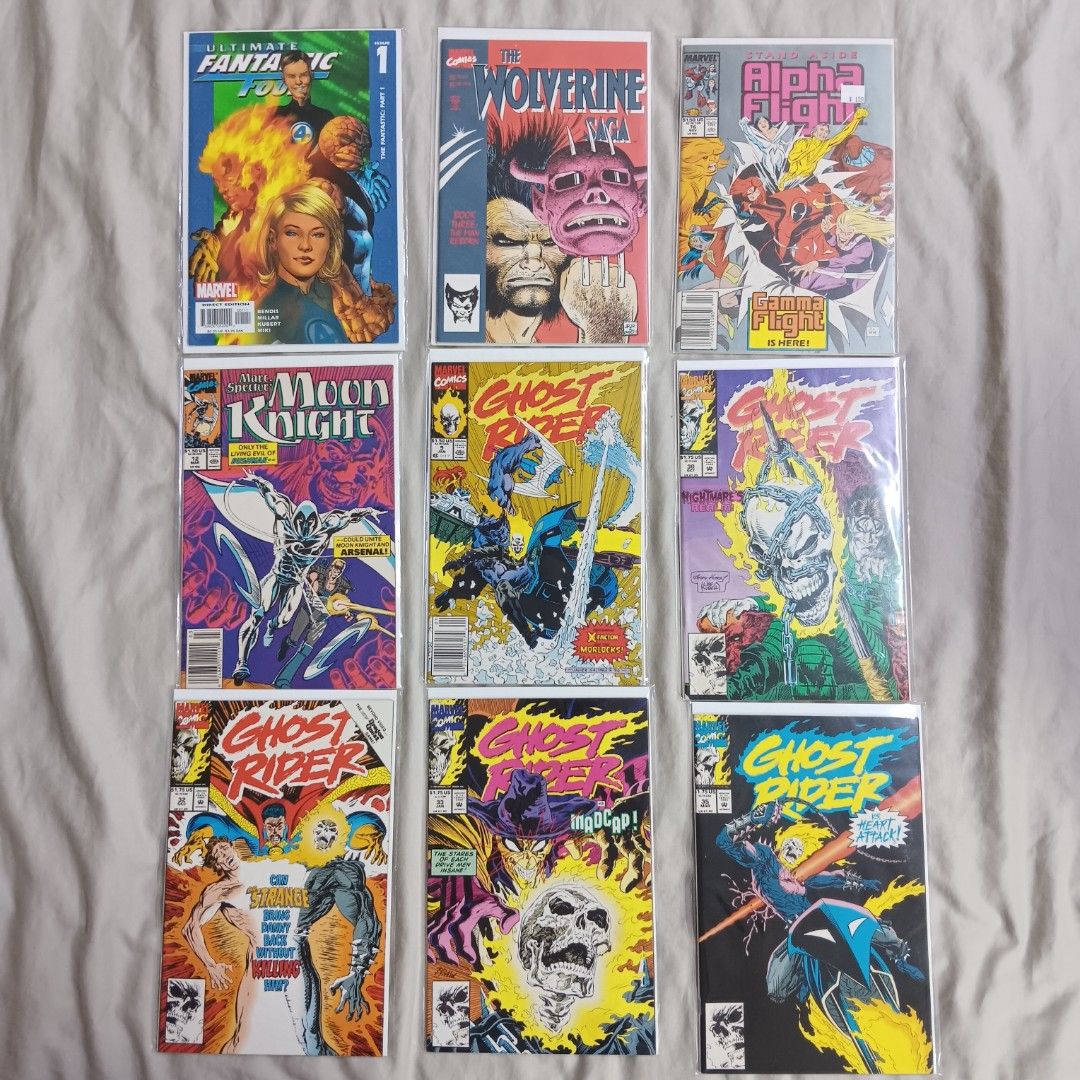 RM15 each. Marvel comics mixed titles Fantastic Four Wolverine Moon ...