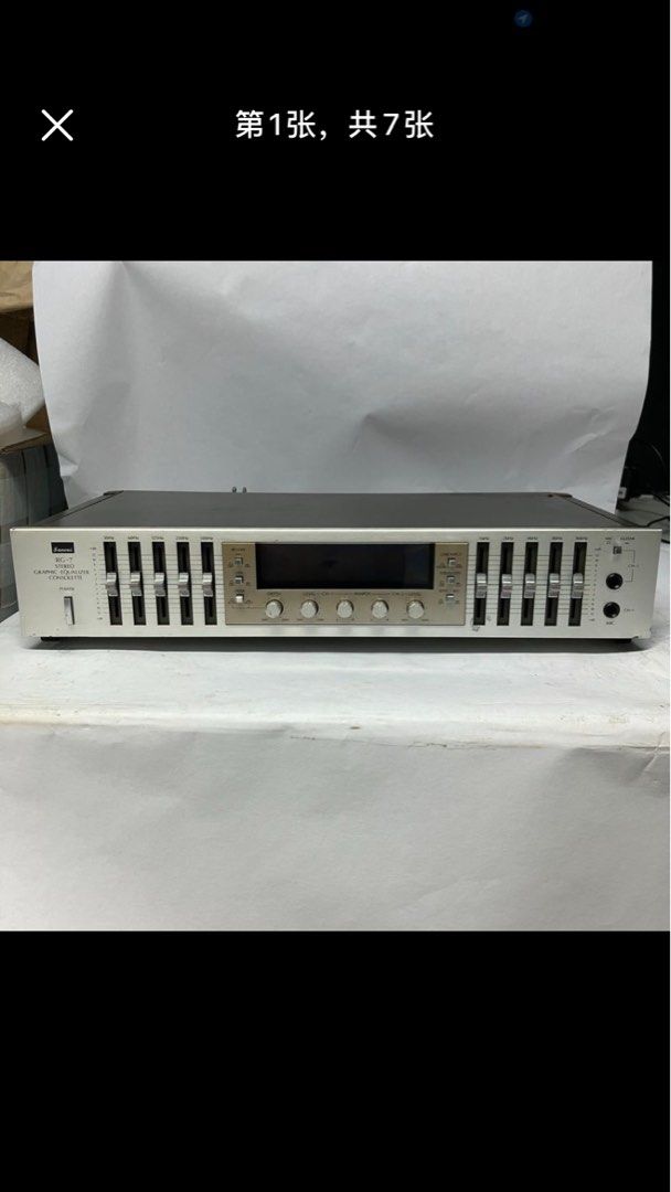 Sansui RG-7 Silver 10 band Vintage 1983 Stereo Graphic Equalizer, Audio ...
