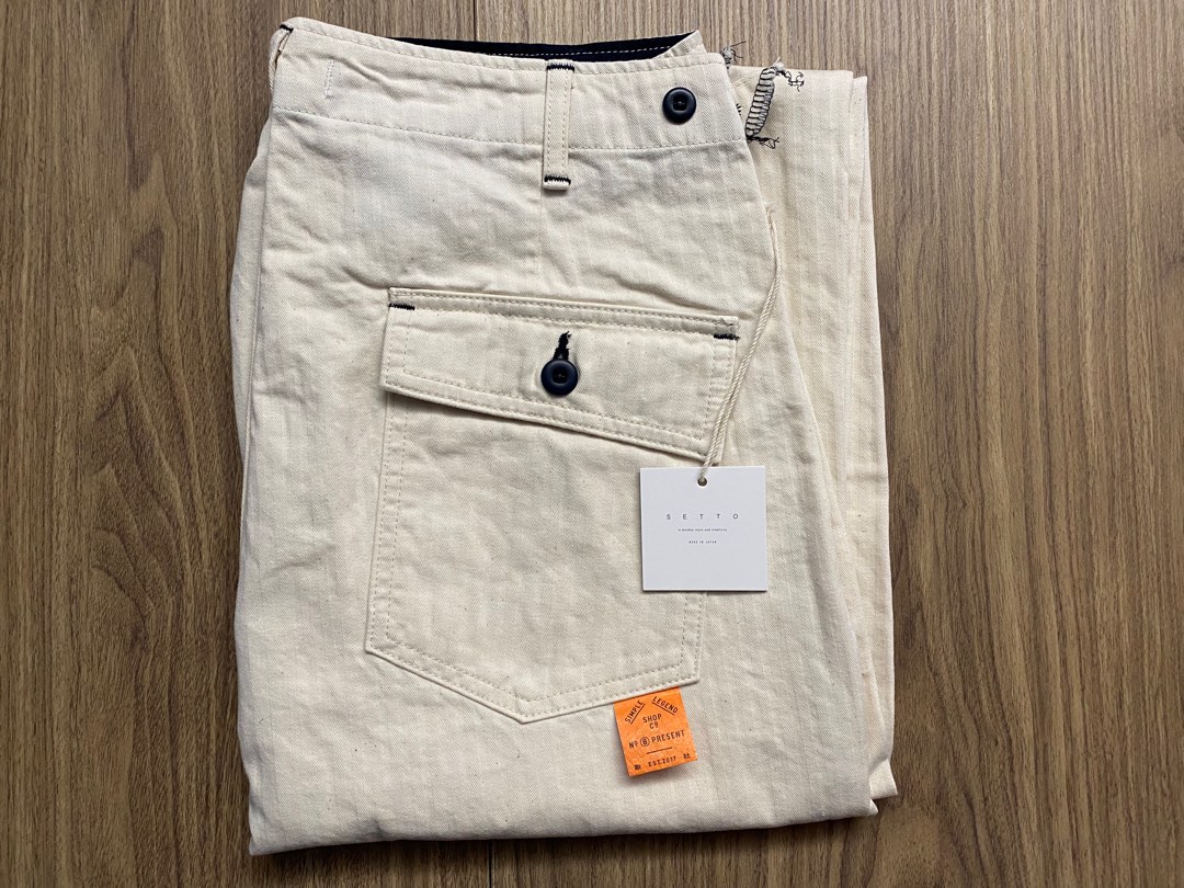 SETTO by Simple Legend no. 8 present - US 1943 Herringbone Fatigue Pant ...