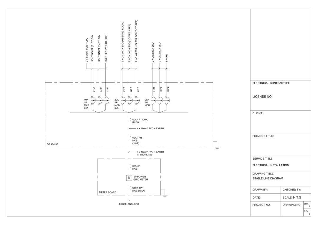 Single line diagram/ convert SLD into pdf, Everything Else on Carousell