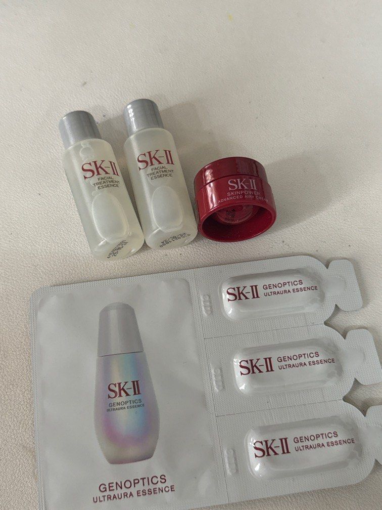 SK-II Sk2 facial treatment essence/ skinpower advanced airy cream/genoptics ultraaura essence ...