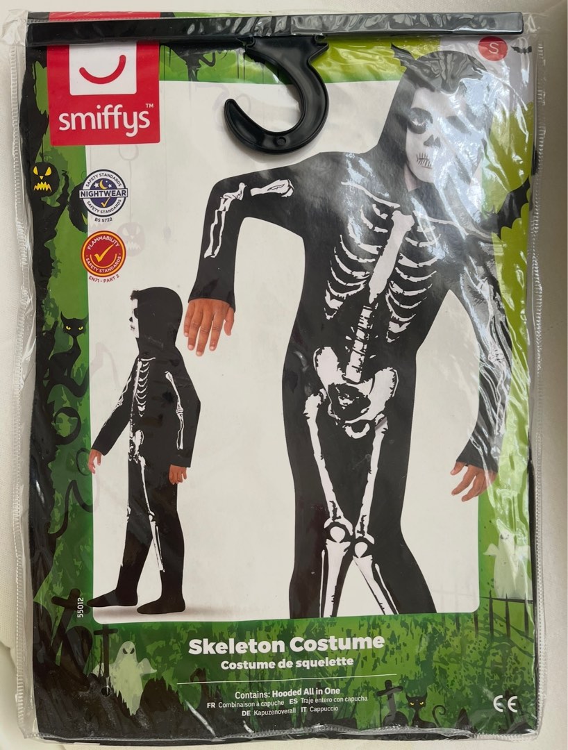 Smiffys Halloween Skeleton Costume, Babies & Kids, Babies & Kids ...