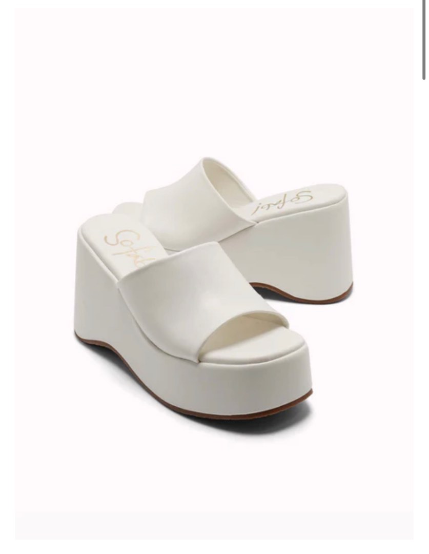 Sofab Lorelai Platform Slides, Women's Fashion, Footwear, Heels on ...