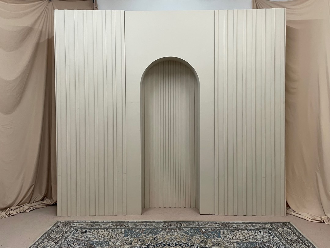 STUDIO PHOTO BACKDROP-HALFMOON WITH FLUTED PATTERN, Photography ...