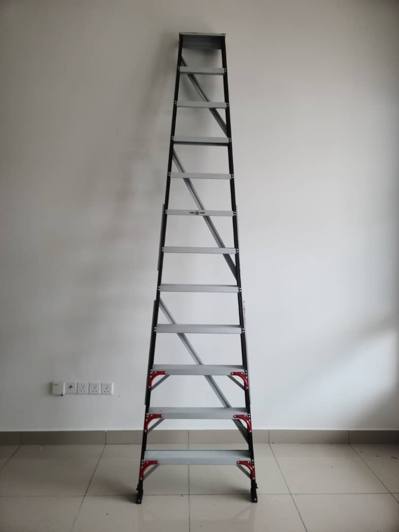 Tangga 12 step / Ladder 12 steps (TWO MAN) Superior Quality Heavy Duty ...