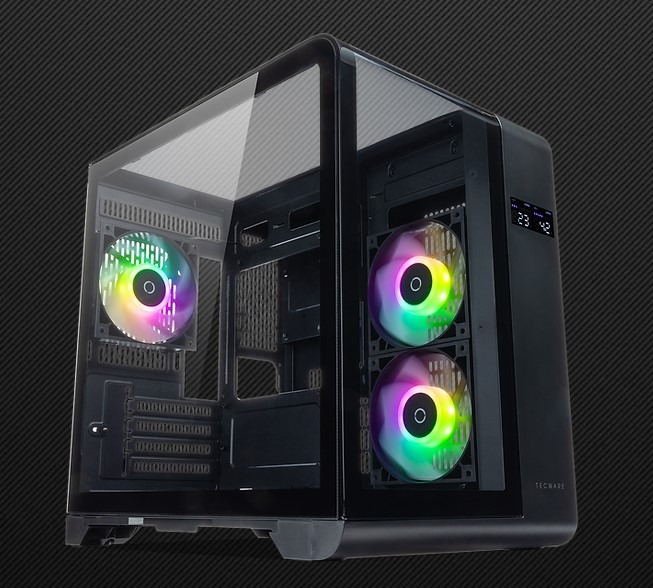 Tecware ARC M ARGB - (CPU+GPU temp display) | Black | White, Computers ...