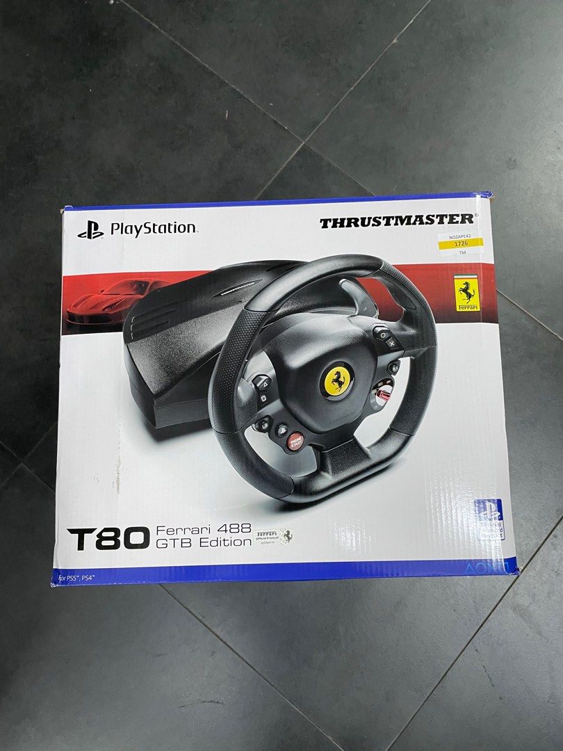 Thrustmaster T80 Ferrari 488 GTB Edition Racing Wheel for PS5 / PS4 ...