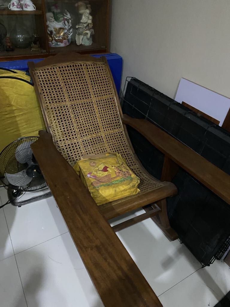 Vintage Narra wood rocking chair, Furniture & Home Living, Furniture ...