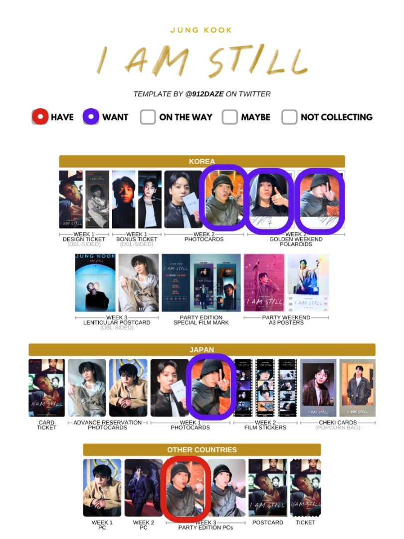 WTT WTB WTS I Am Still Jungkook JK Party ed Week 3 pc, Hobbies & Toys ...