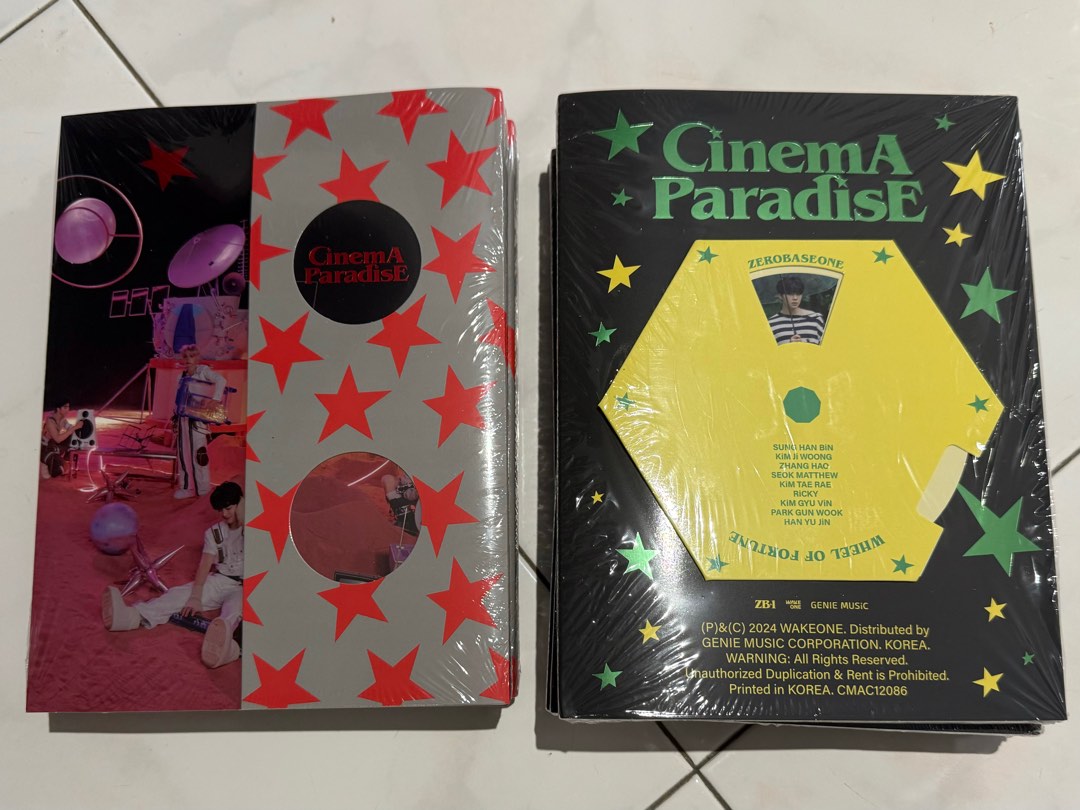 zerobaseone sealed albums cinema paradise zb1 photobook digipack zerose ...