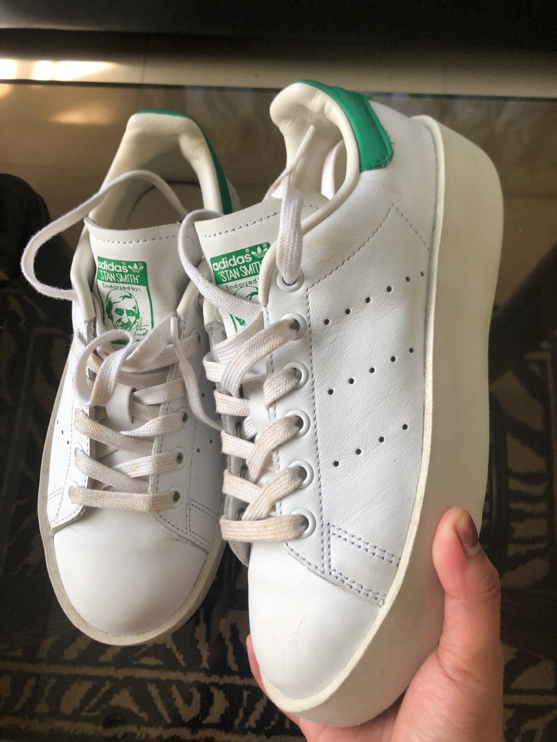 Adidas Stan Smith Bold (OG green), Women's Fashion, Footwear, Sneakers ...