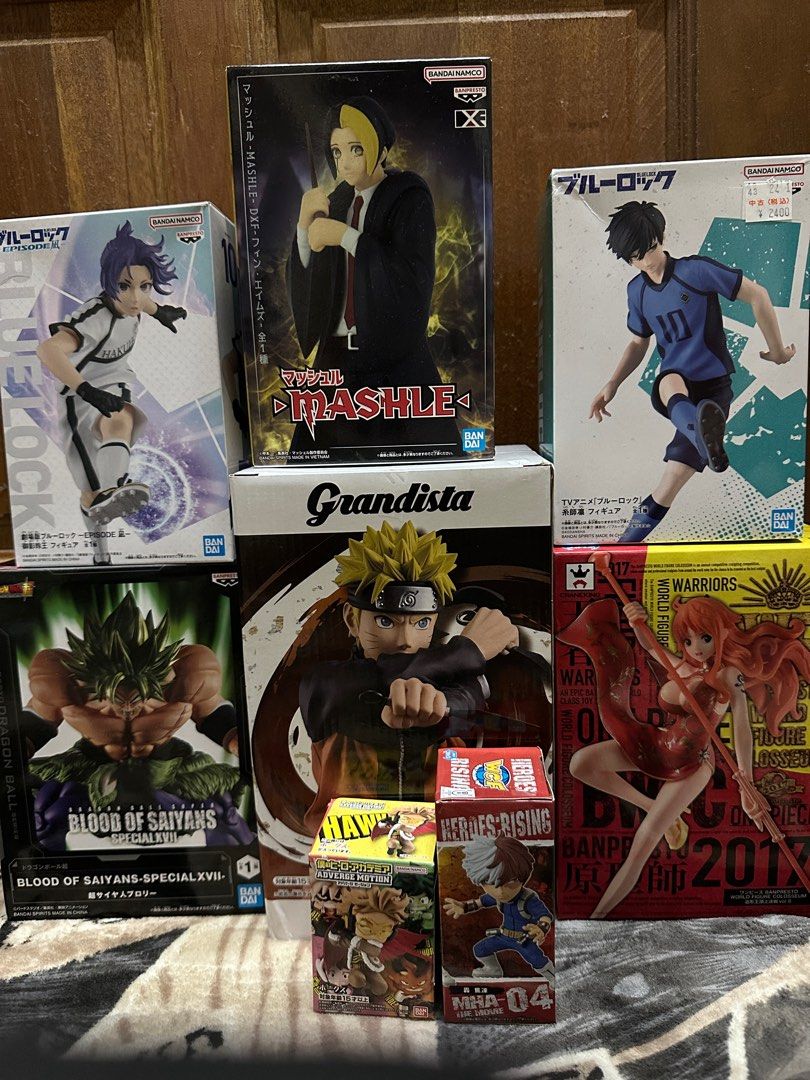 Anime blue lock, mha, dragonball, onepiece figure, Hobbies & Toys, Toys ...