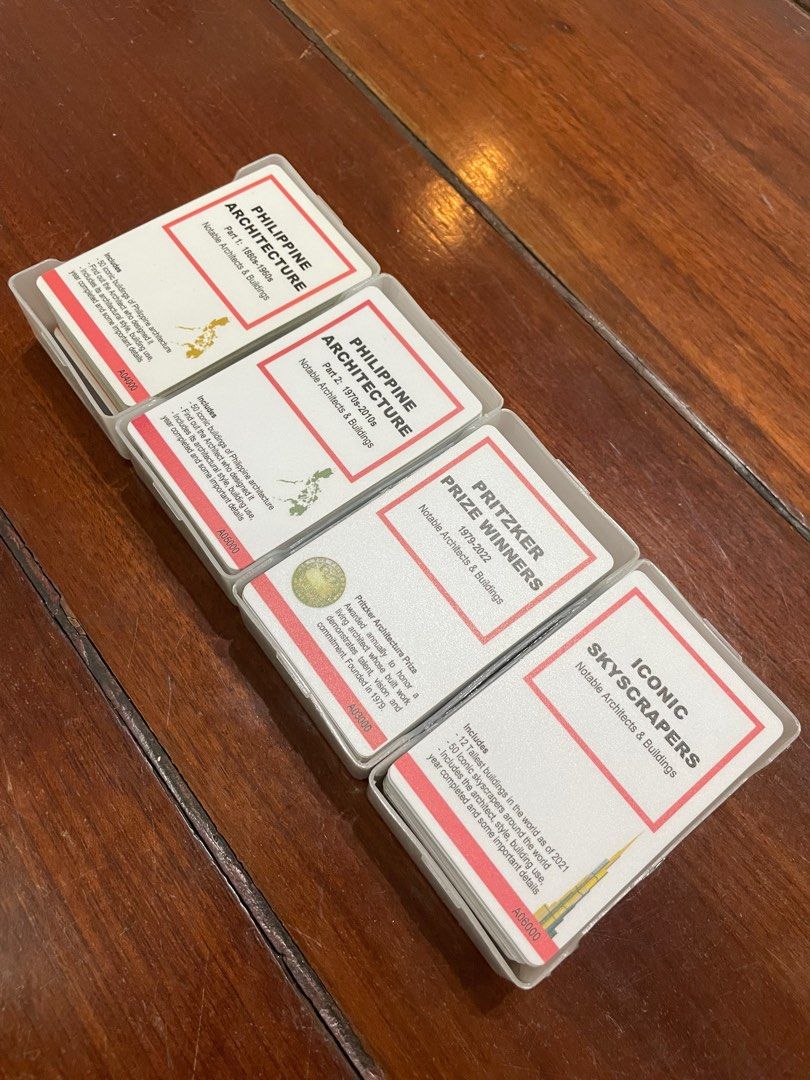 Architecture Board Exam (ALE) Flash Cards Reviewers (SET of 4), Hobbies ...