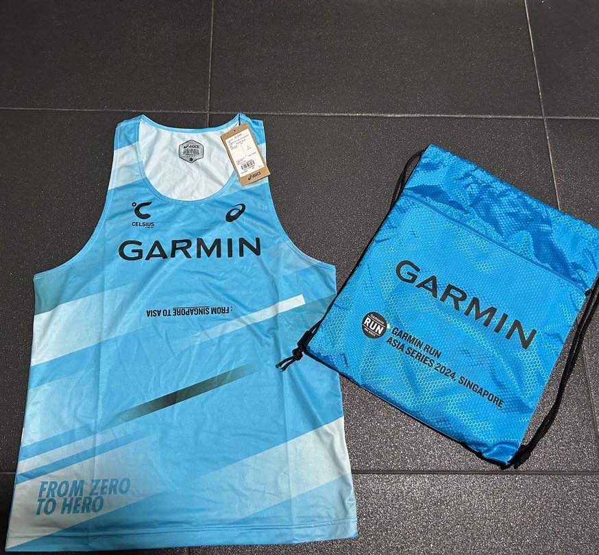 Asics Garmin Run Singlet - L size, Men's Fashion, Activewear on Carousell