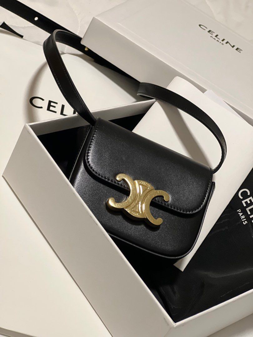 Authentic Celine Mini Triomphe Bag, Luxury, Bags & Wallets on Carousell