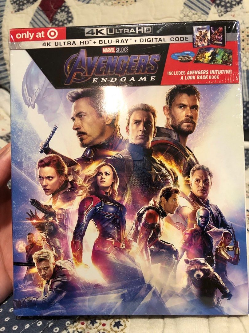 Avengers Endgame Target Exclusive 4K Ultra HD + Blu-Ray + Digital HD ...