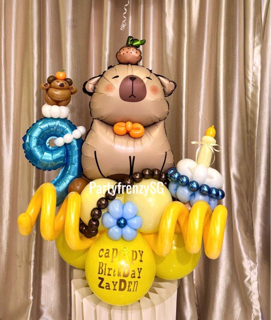 Balloon Capybara Table Centerpiece | Capybara Decoration Display ...