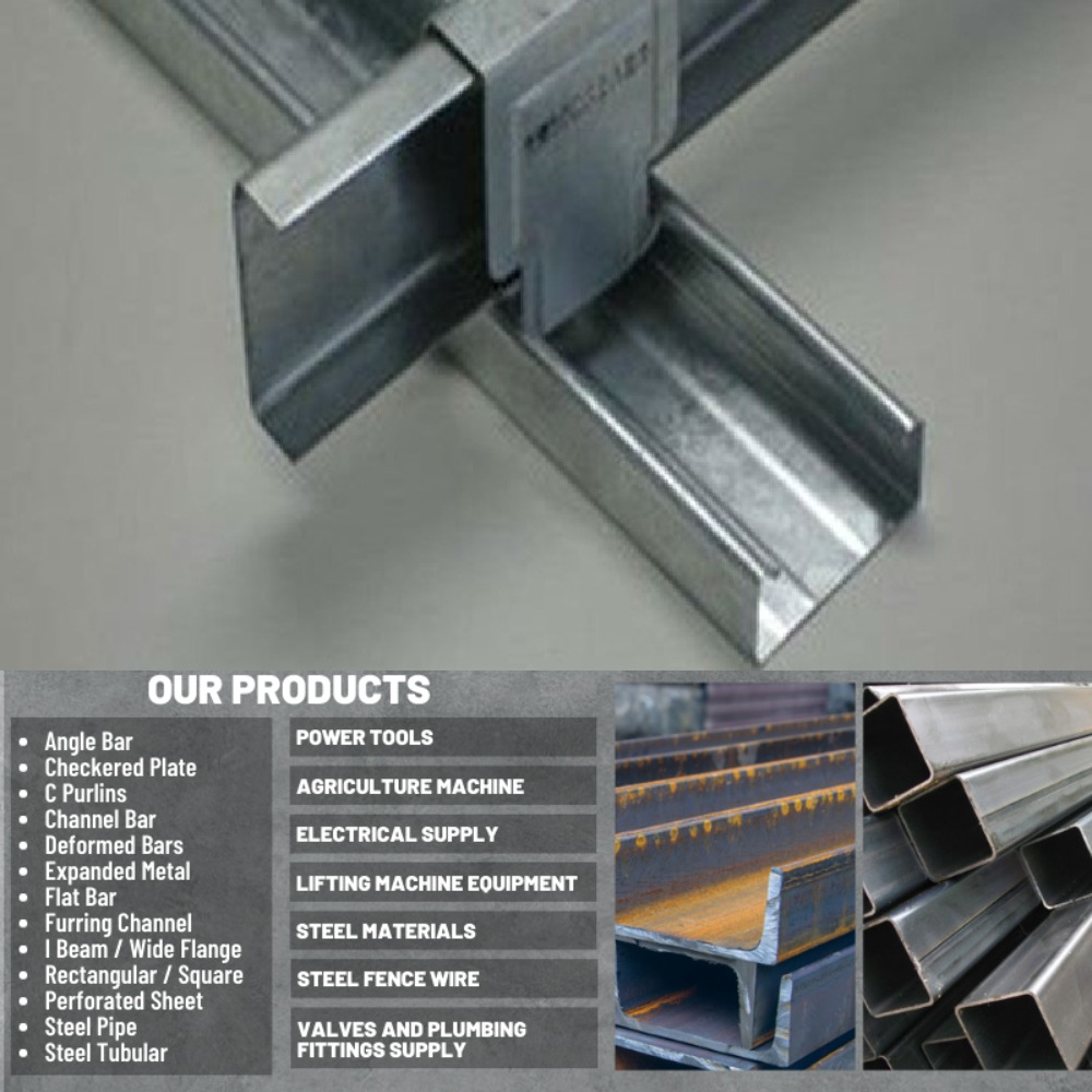 C Channel 100x50 / Channel Bar / Steel Channel Bar, Commercial ...