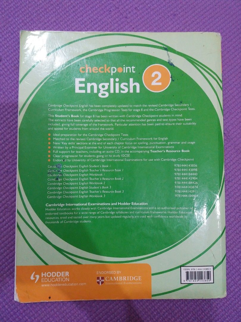 Cambridge Checkpoint English 2 Textbook, Hobbies & Toys, Books ...