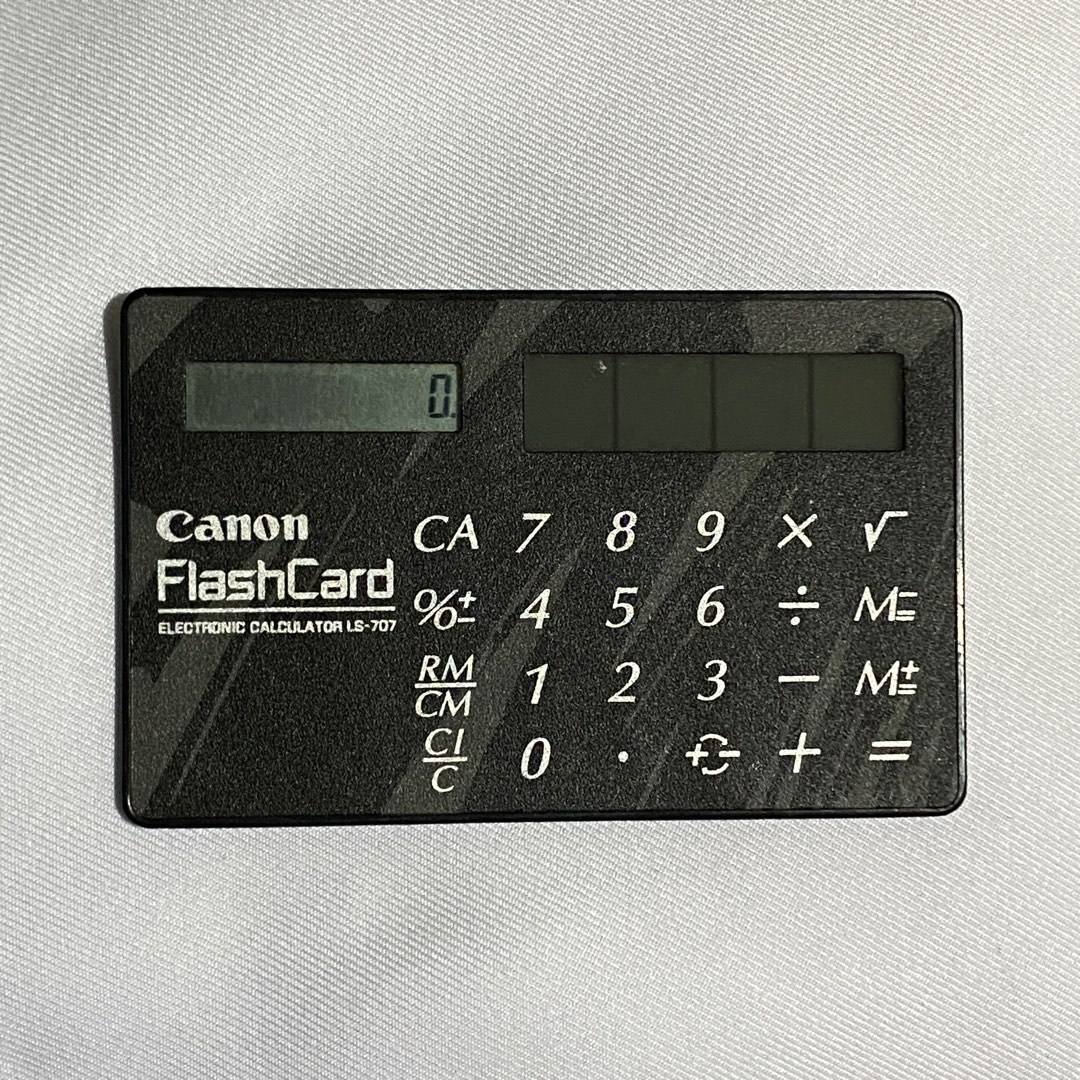 Canon FlashCard Calculator LS 707, Mobile Phones & Gadgets, Other ...
