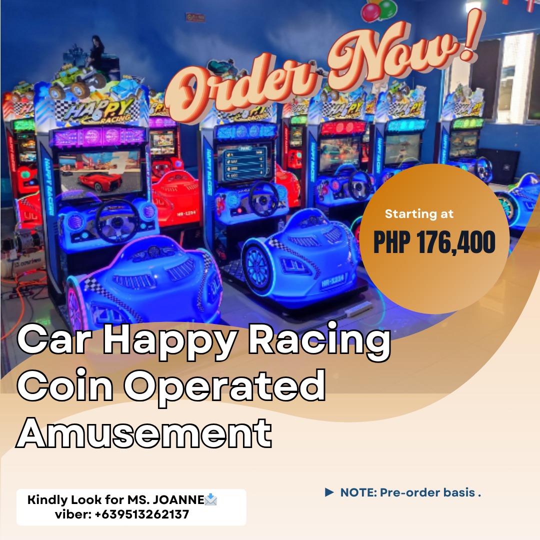 Car Happy Racing Coin Operated Amusement Arcade Machine Kids Racing ...