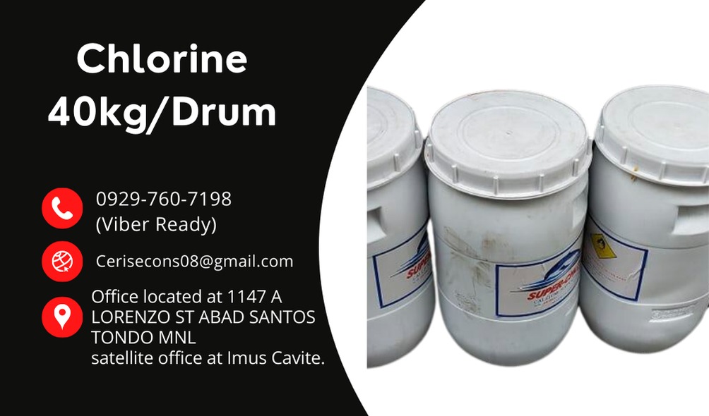 Chlorine 40kg/Drum, Commercial & Industrial, Construction Tools ...