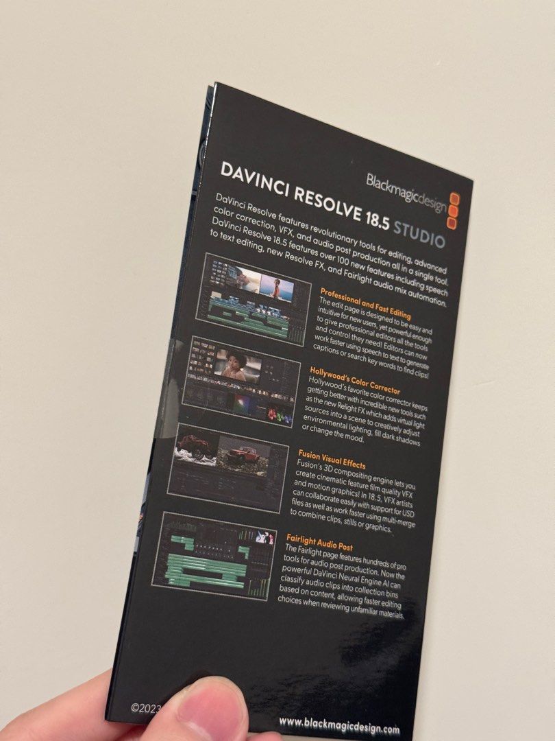 Davinci Resolve Studio License, 電腦＆科技, 電腦周邊及配件, 電腦軟件 - Carousell