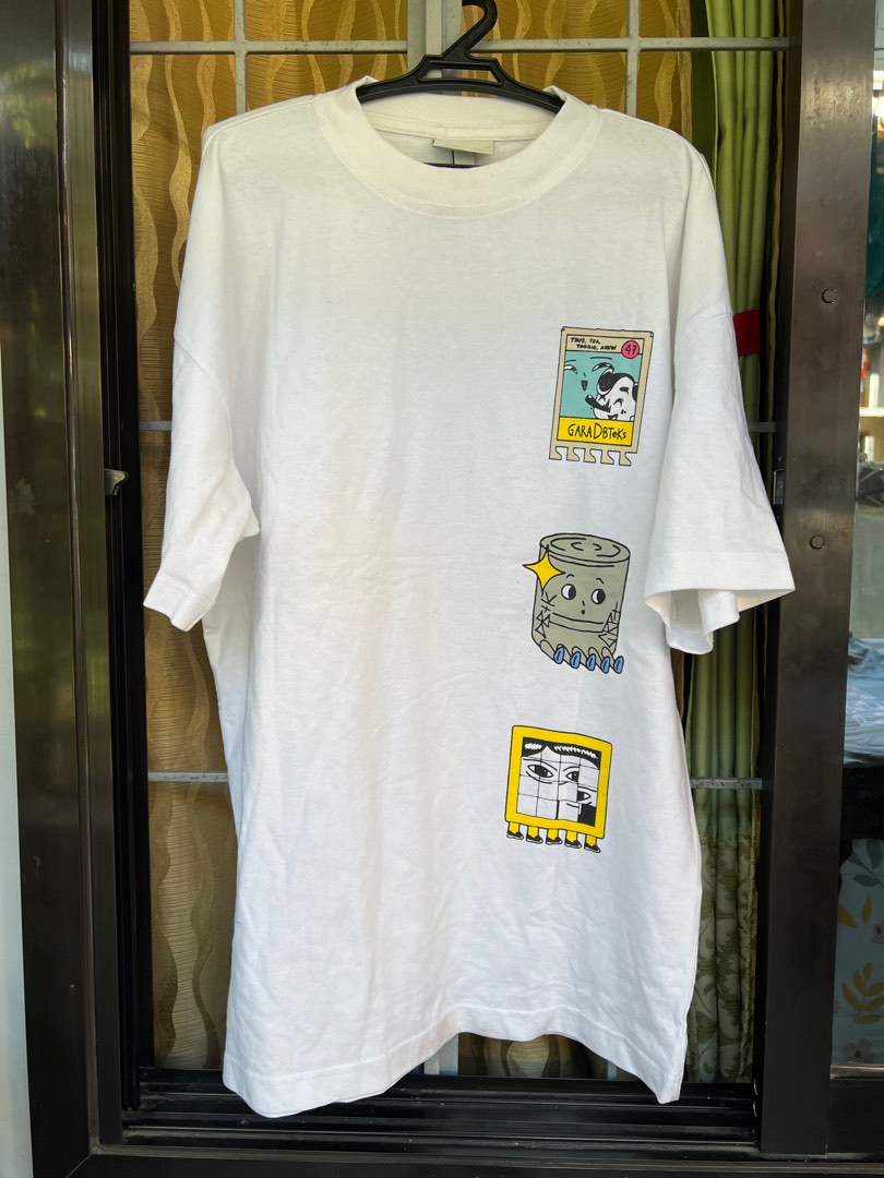 DBTK x H&M x Garapata White Shirt, Men's Fashion, Tops & Sets, Tshirts ...