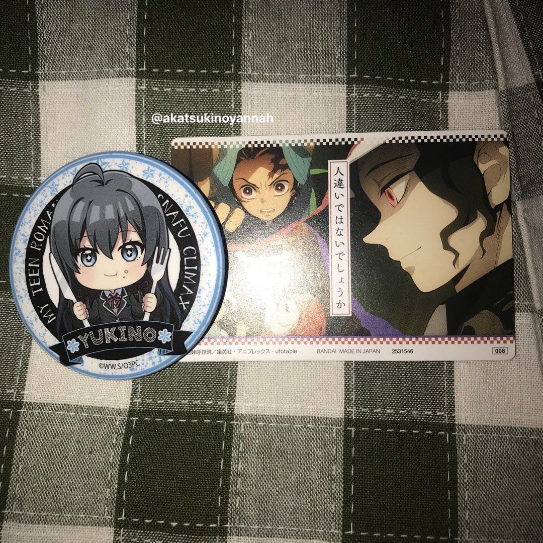 Demon Slayer Muzan Card Set with Pin, Hobbies & Toys, Memorabilia ...