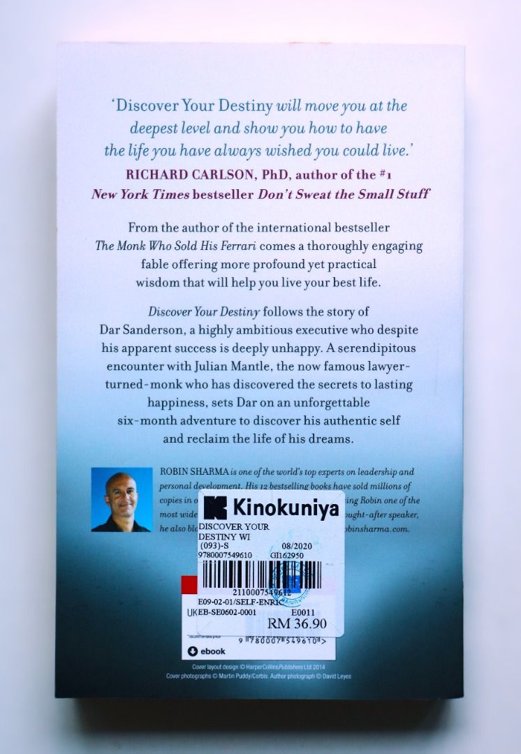 DISCOVER YOUR DESTINY WITH THE MONK WHO SOLD HIS FERRARI by Robin ...