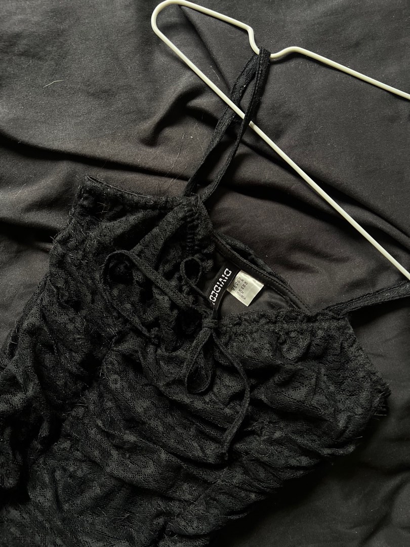 DIVIDED (H&M) black mini dress, Women's Fashion, Dresses & Sets ...