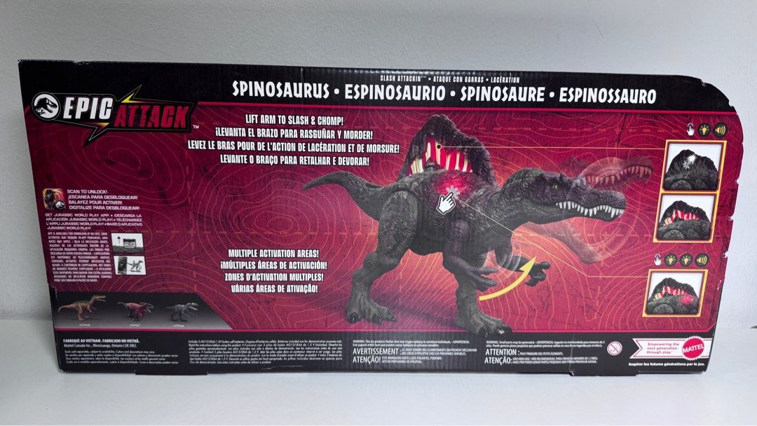 Epic Attack Spinosaurus Slash Attackin Jurassic World, Furniture & Home ...