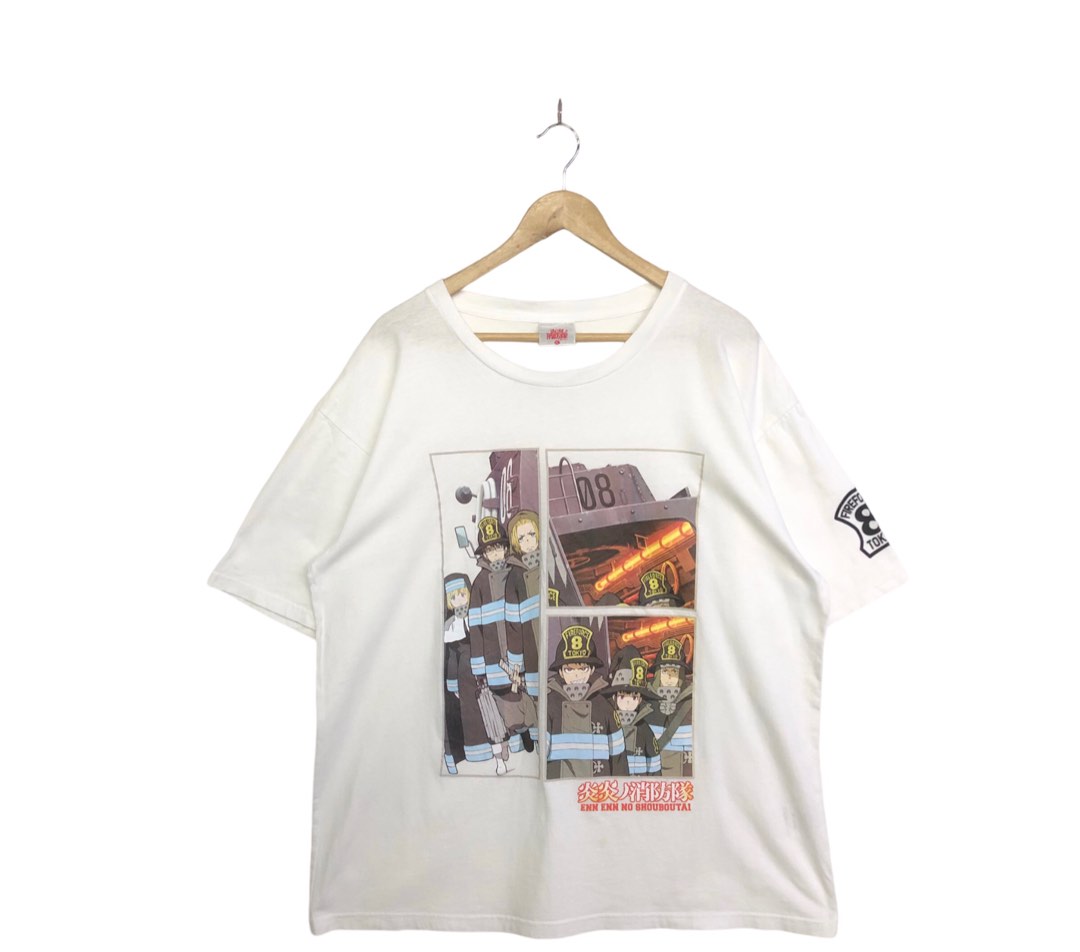 Fire Force Tokyo Photo Tee Anime Tshirt, Men's Fashion, Tops & Sets ...