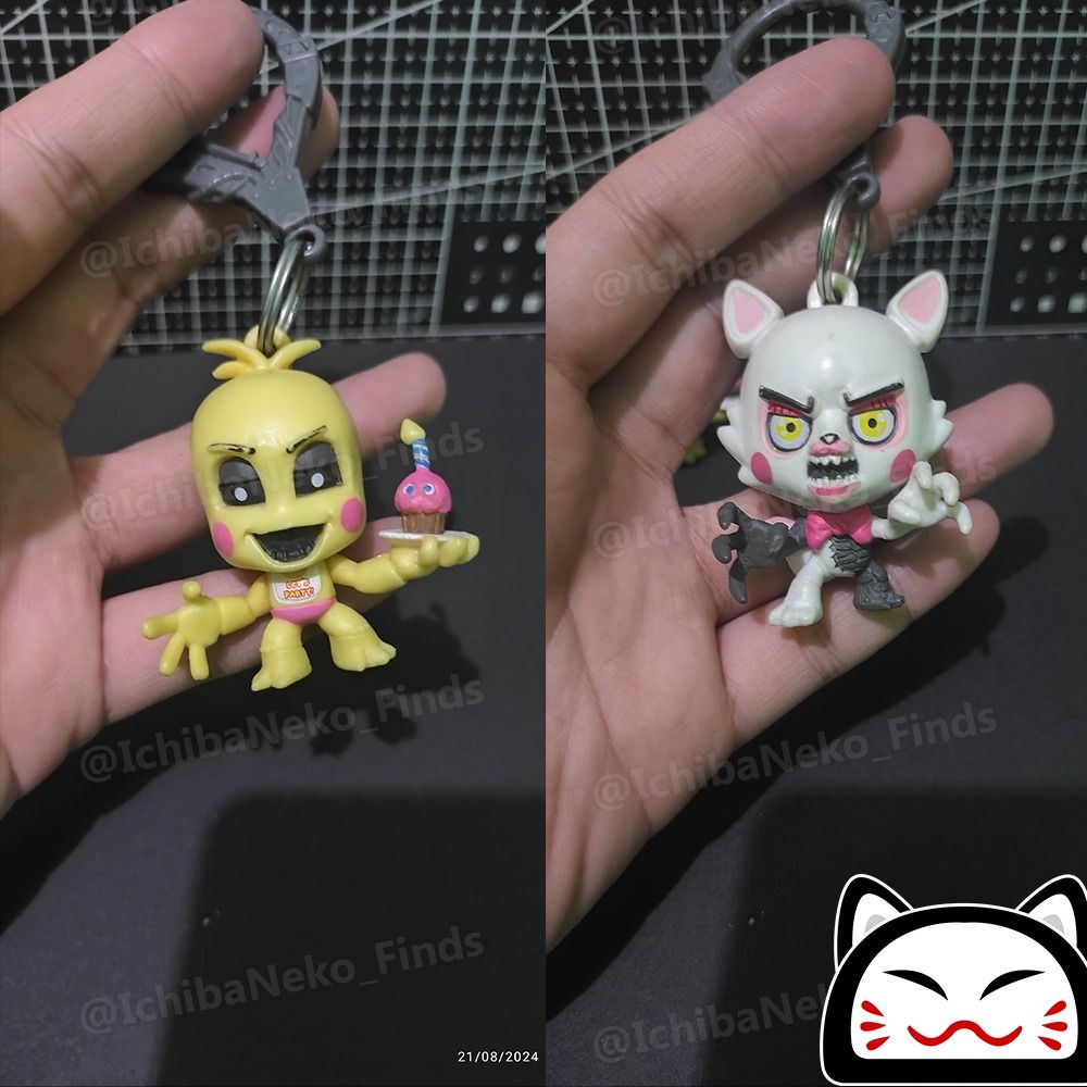 Five Nights at Freddy's Figure Keychain Set of 2, Hobbies & Toys, Toys ...