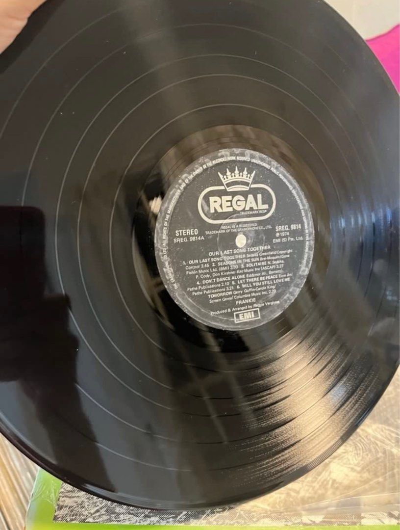Frankie Cheah-Our Last Song Together Vinyl Lp Record/ Piring Hitam ...