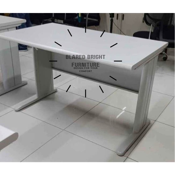 Freestanding table ( Light gray ) Office table / Office furniture ...