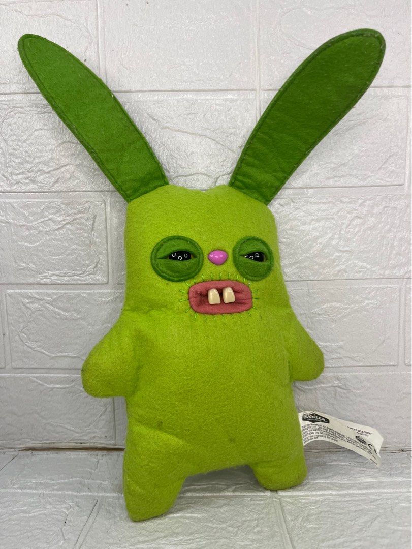 Fuggler Funny Ugly Monster Rabid Rabbit x Bunny Green Plush/Stufftoy ...