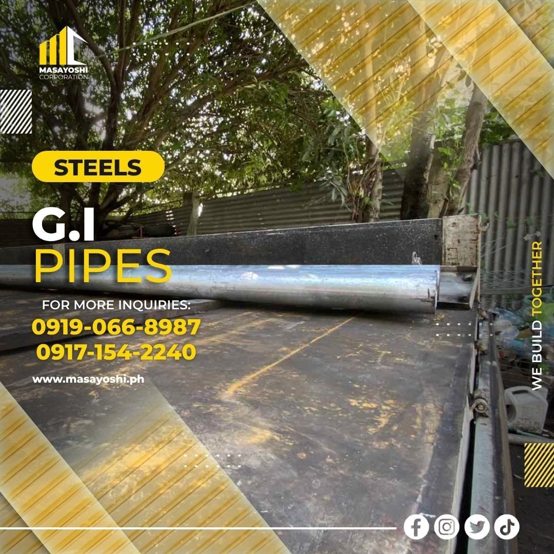 Galvanized Iron Pipes 2", GI Pipes, G.I. Pipes, Steel Pipe, Metal, Construction Material ...
