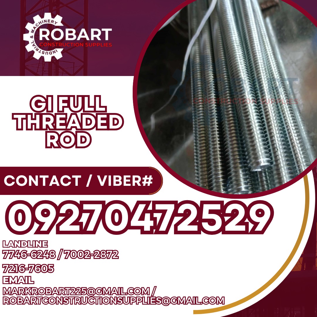 GI Full Threaded Rod, Commercial & Industrial, Construction Tools ...