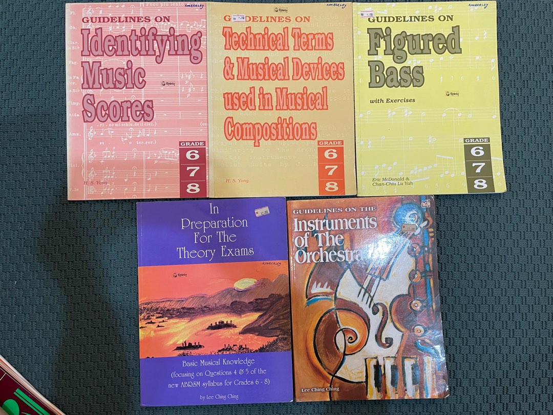 Grade 6-8 ABRSM music theory books, Hobbies & Toys, Books & Magazines ...