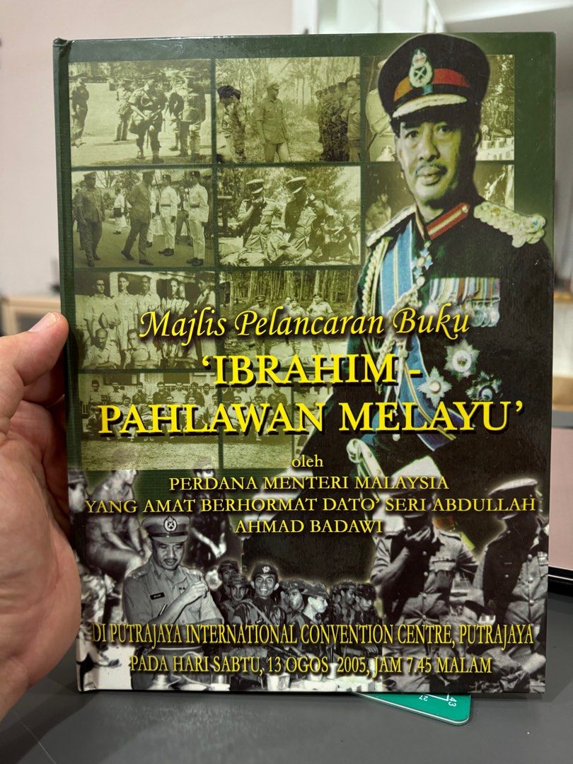 HARDCOVER BOOK: Ibrahim Pahlawan Melayu RM90, post add RM10, Hobbies ...