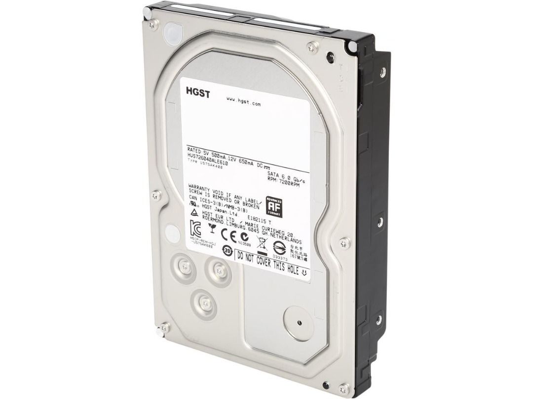 HGST 4TB 7200 RPM SATA 6.0Gb/s 3.5" HDD/硬盤, 電腦＆科技, 電腦周邊及配件, 硬碟及儲存器 ...