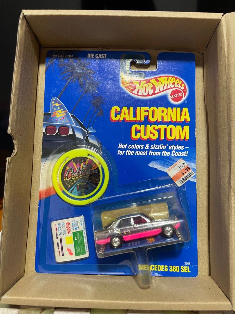 Hot Wheels 1989 California Custom MERCEDES 380 SEL Silver, Hobbies ...